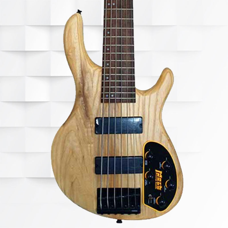 Cort Action DLX VI Plus 6-String Bass Guitar - Open Pore Natural ...
