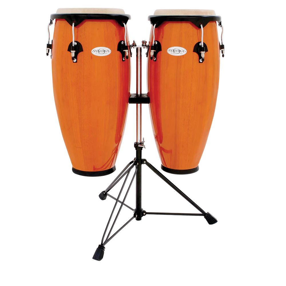 Toca 2300AMB Synergy Series Wood Conga Set With Stand - Amber ...