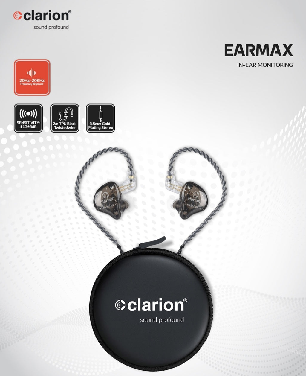 Clarion EARMAX In-Ear Monitor – ChennaiMusicals
