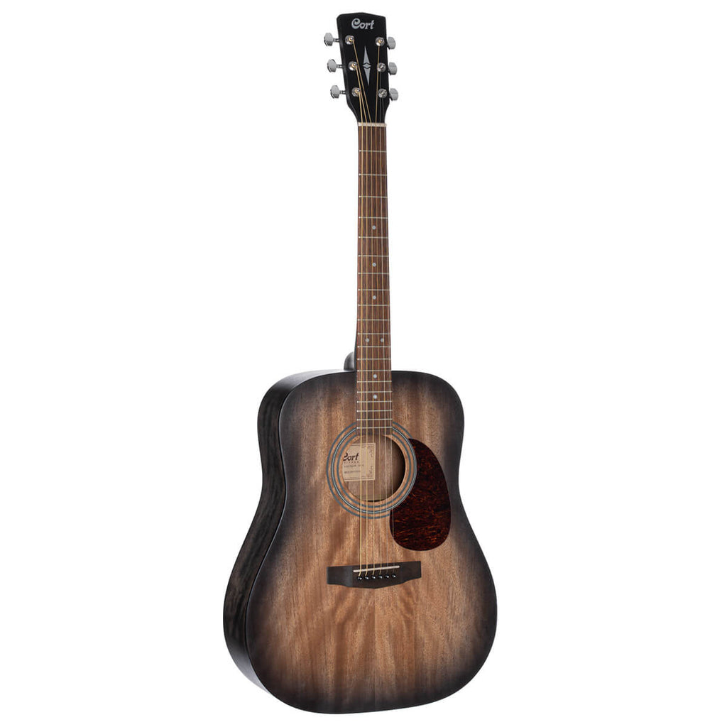 CORT Acoustic Guitar EARTH60M Open Pore Trans Black Burst – ChennaiMusicals