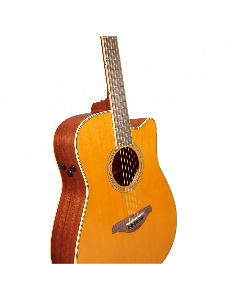 Yamaha FGC-TA Vintage Tint Trans Acoustic Guitar – ChennaiMusicals