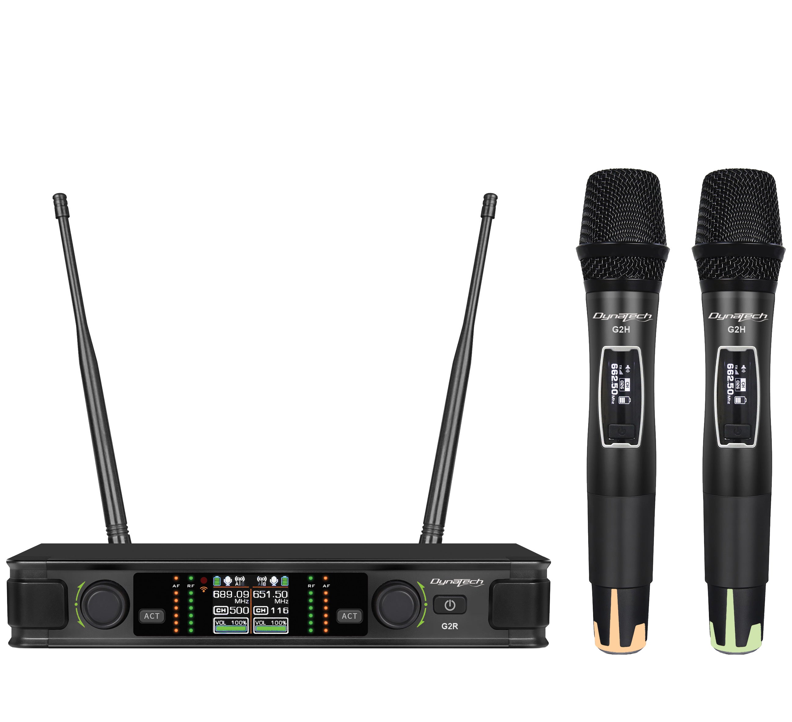 Dynatech G2 Series UHF Wireless Microphone System with carry case ...